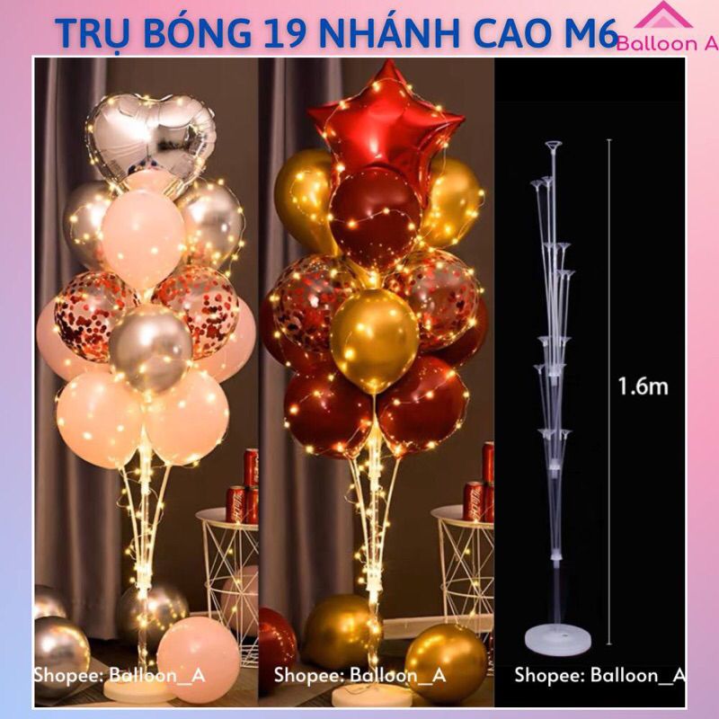 Plastic Pillar (19 branches) Mounted with Fake Balloons for Birthday ...