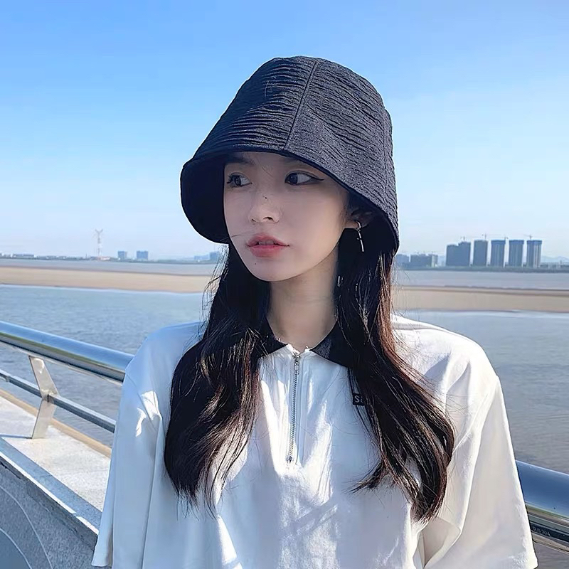 Korean bucket Hat:-: Imported Fabric bucket Hat With Plain, Beautiful ...
