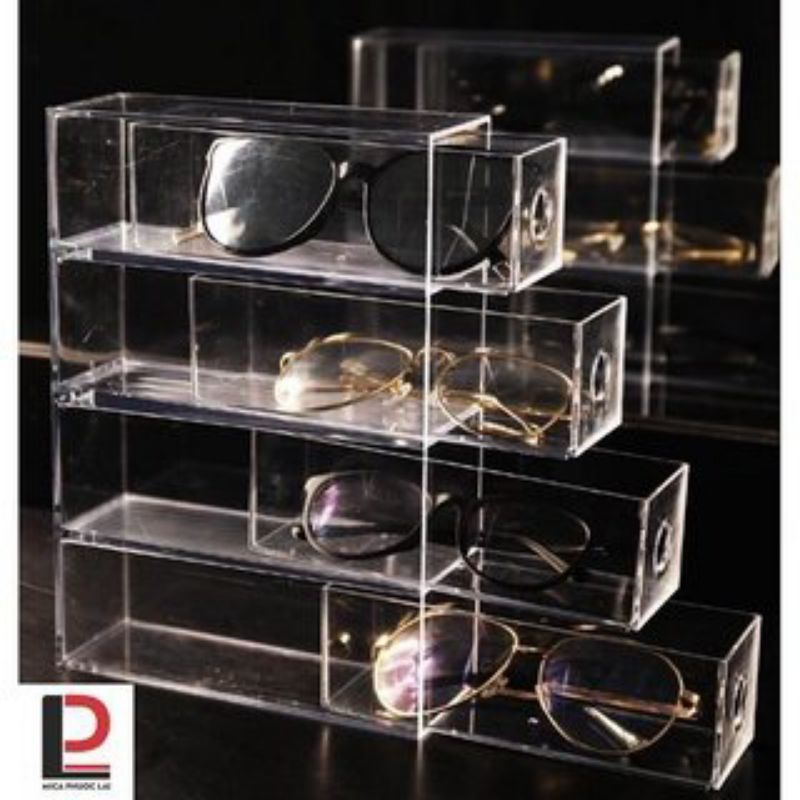 Tool box/ Glasses and cosmetics box/Mica, acrylic box with many ...