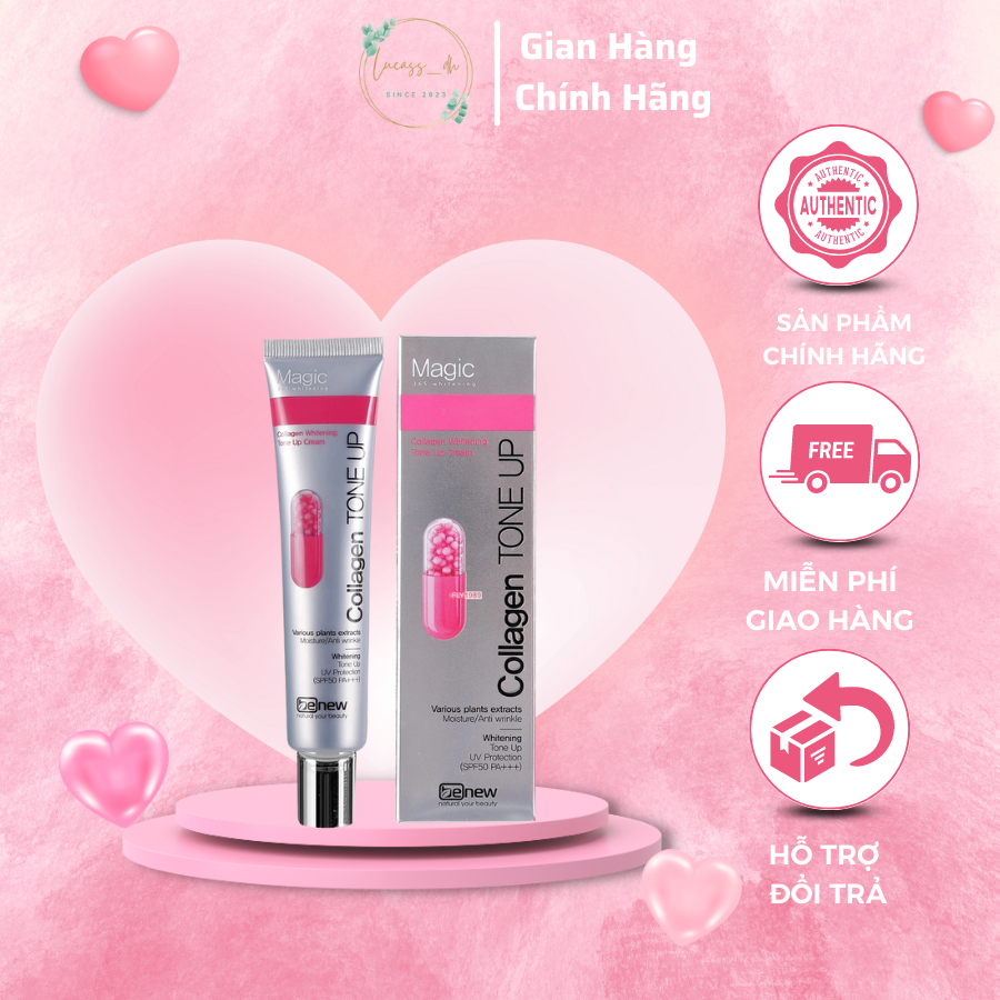 Korean facial Whitening moisturizer Benew Collagen Whitening Tone Up ...