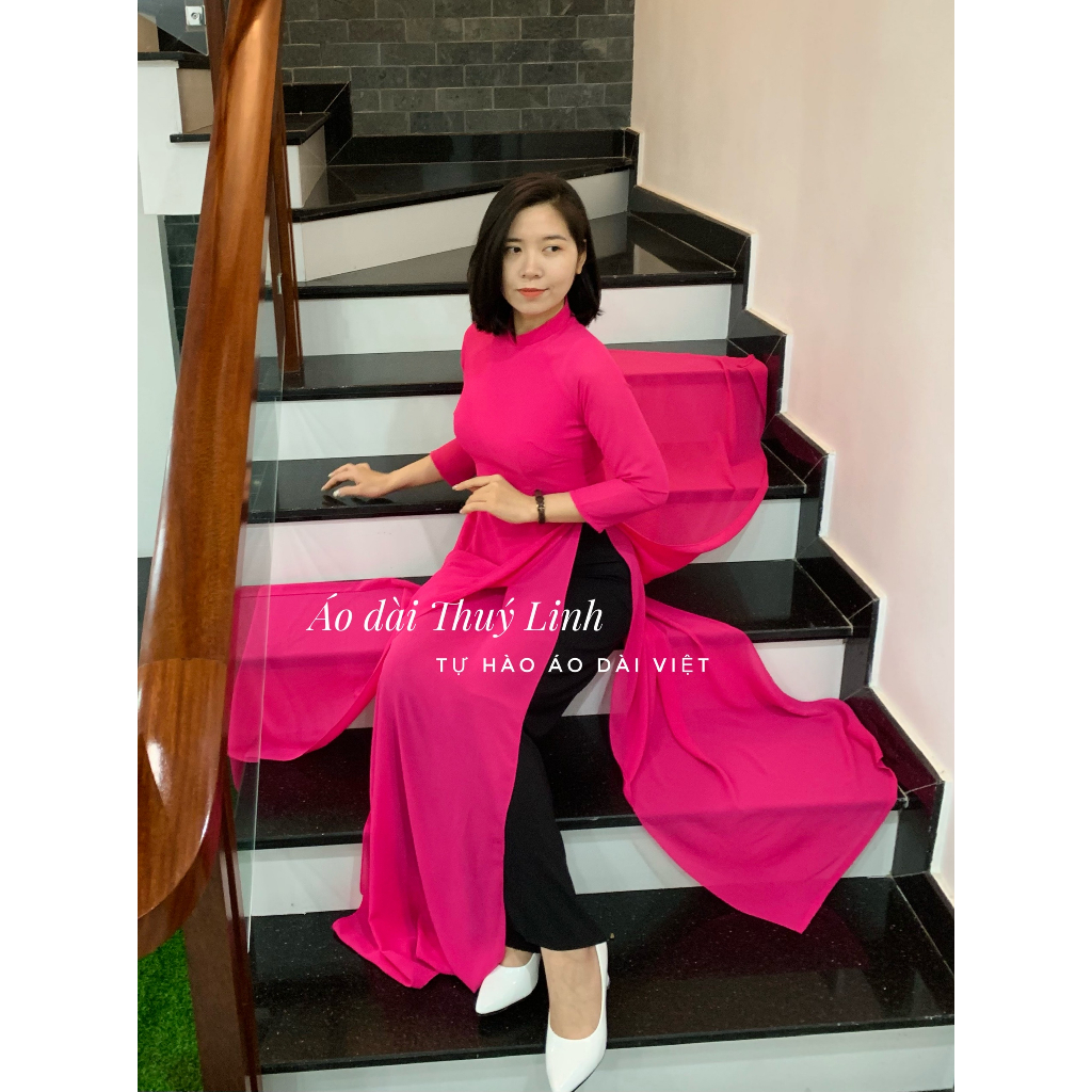 Plain shirt with 4 colorful panels - Thuy Linh Ao Dai | Shopee Philippines