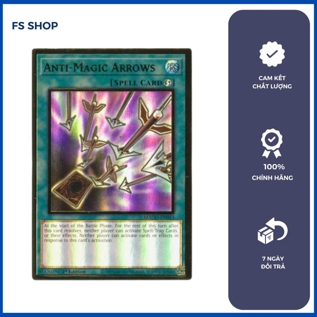 Original Yugioh Card - Anti-Magic Arrows (Premium Gold Rare) | Shopee ...