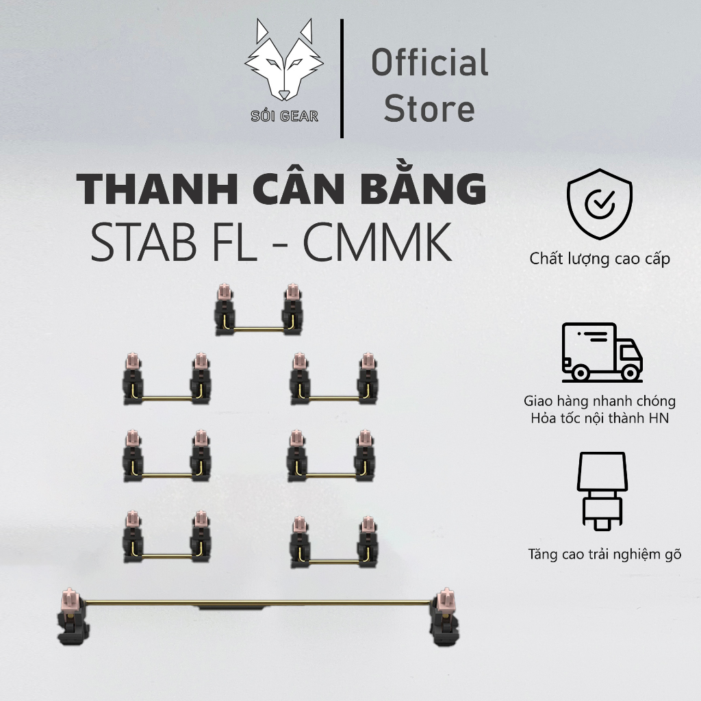 [HN - Hcm EXPRESS] Stab FL-CMMK Plate Mount - Mechanical keyboard ...