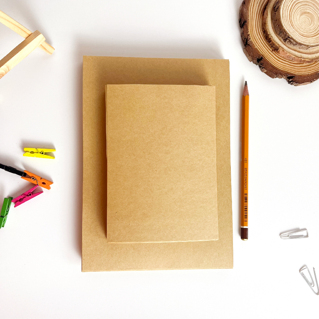 100 Sheets Of kraft Paper, Pre-Cut A5 - A6 - 80gsm - Diary And Other ...
