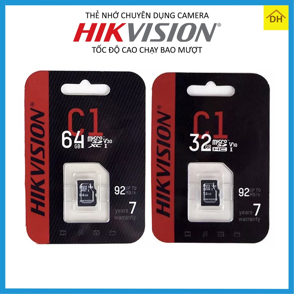 Genuine Hikvision / hiksemi memory card 32Gb,64Gb,128GB 92MB/s C1 ...