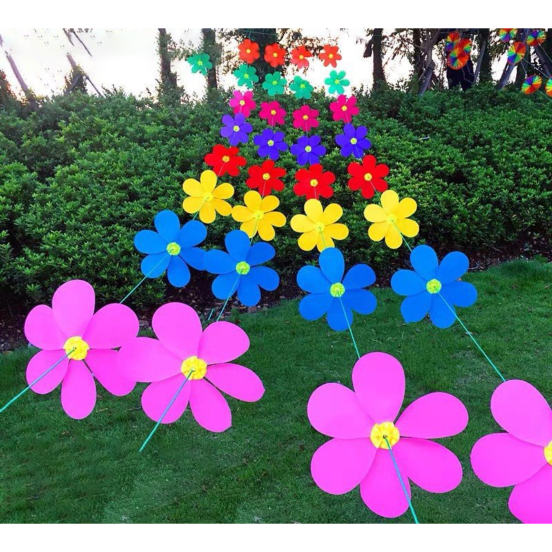 10 meter long multicolored flower pinwheel string | Shopee Philippines