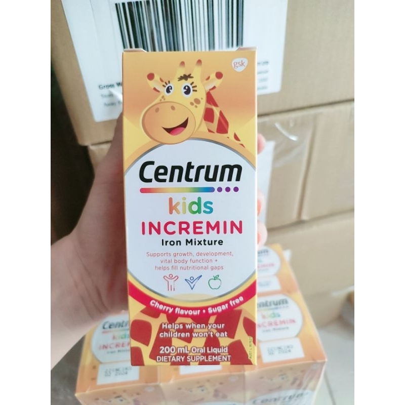 (2026)Centrum Kids Incremin Iron Mixture from Australia 200ml for ...