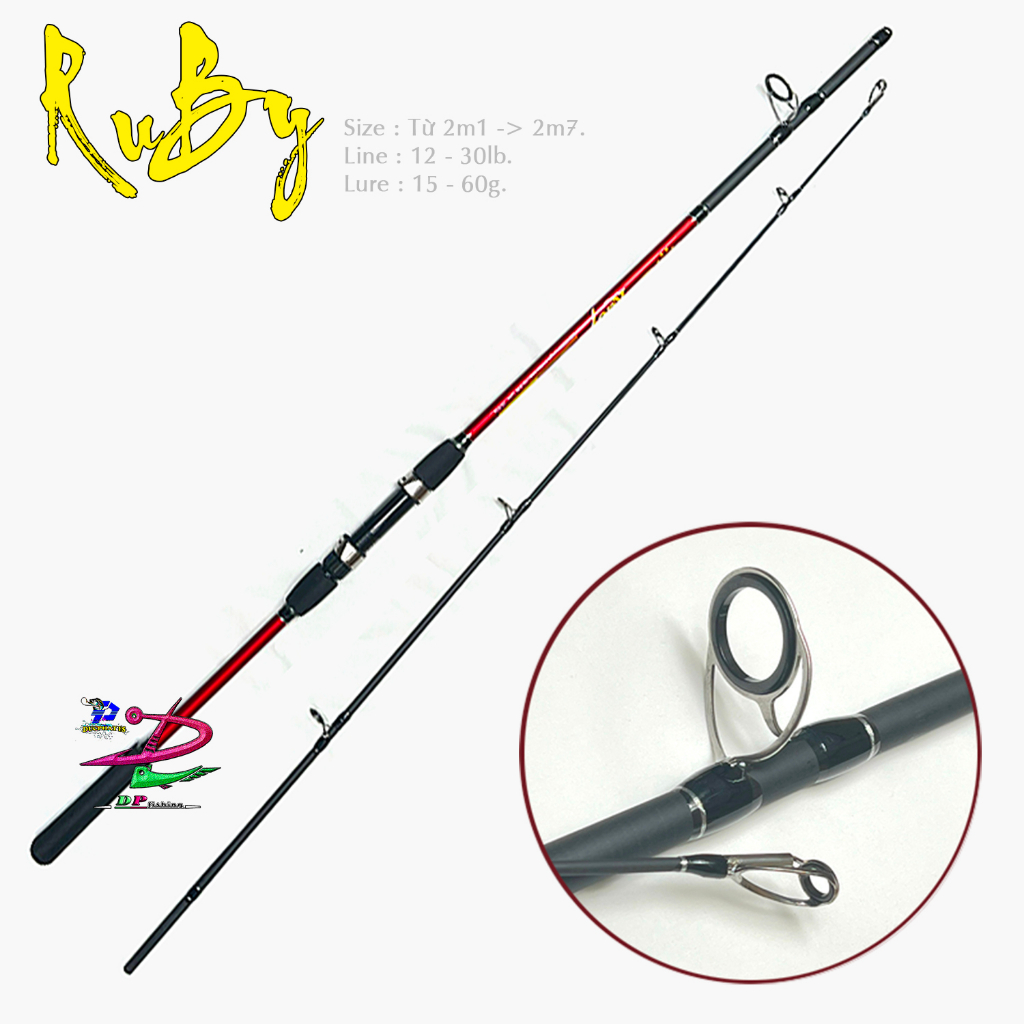 Fishing Rods, Fishing Rivers, Trains, Promotions. (RUBY Red) | Shopee ...