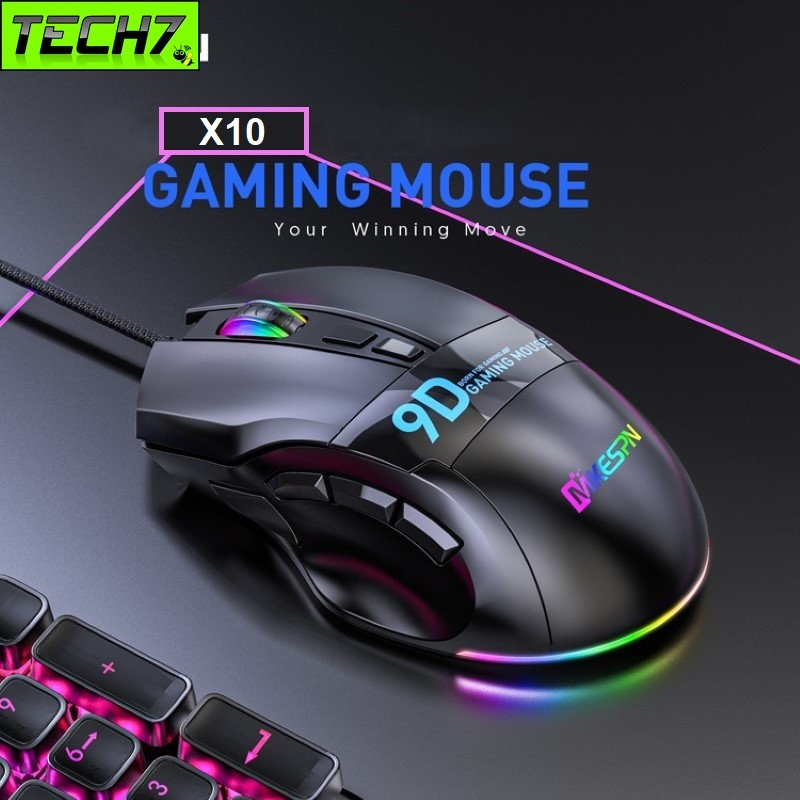 Esport Mouse X10 Led RGB 12000 DPI Macro Gaming Mouse for laptop ...