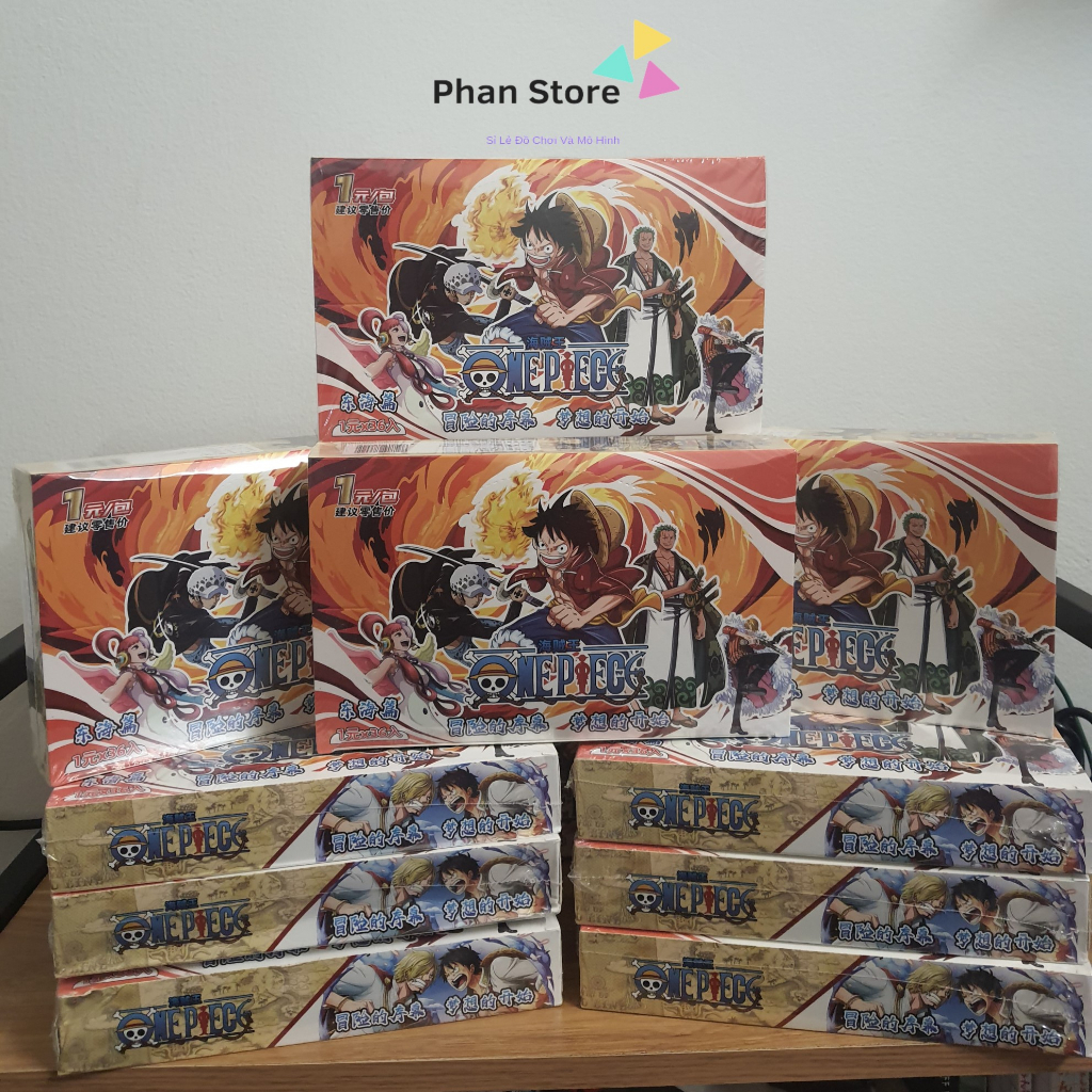 [Full Box] Set of 216 Colorful One Piece cards 36 packs - Pirate Cards ...