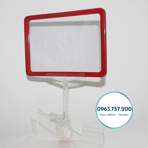 Dedicated price list Mica clip set + A4 Price List Frame + Transparent ...