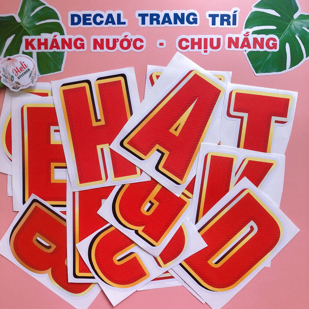 Decal ABC LETTERS Loose Letters Without Marks & With Marks, Order ...