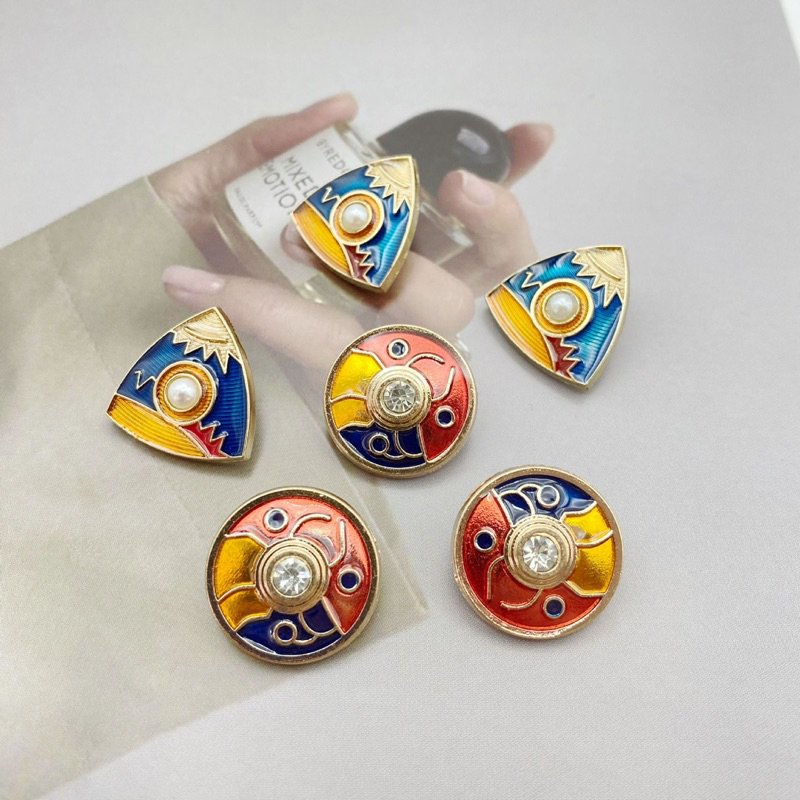 Vintage Style Metal Button (button) 2cm | Shopee Philippines