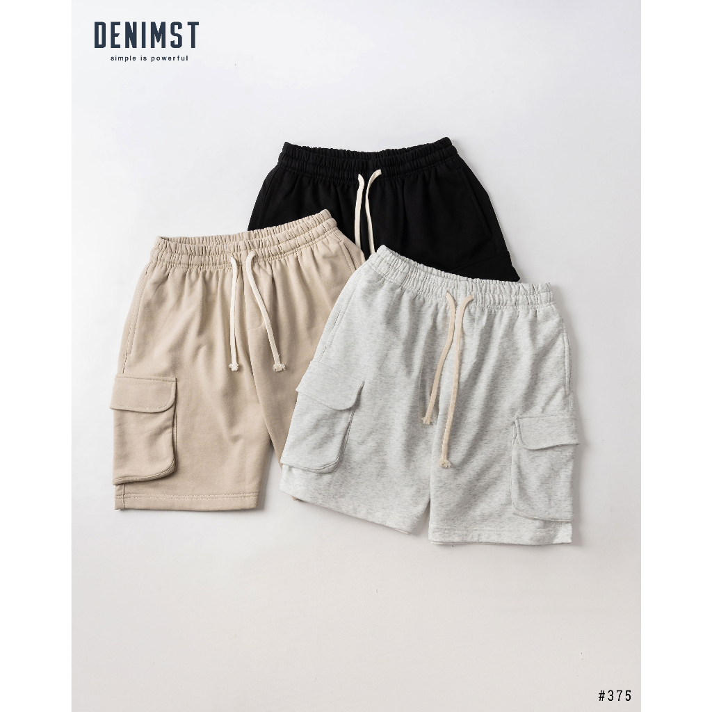 DENIMST 375 men's felt shorts with box pockets, Shorts men's made of ...