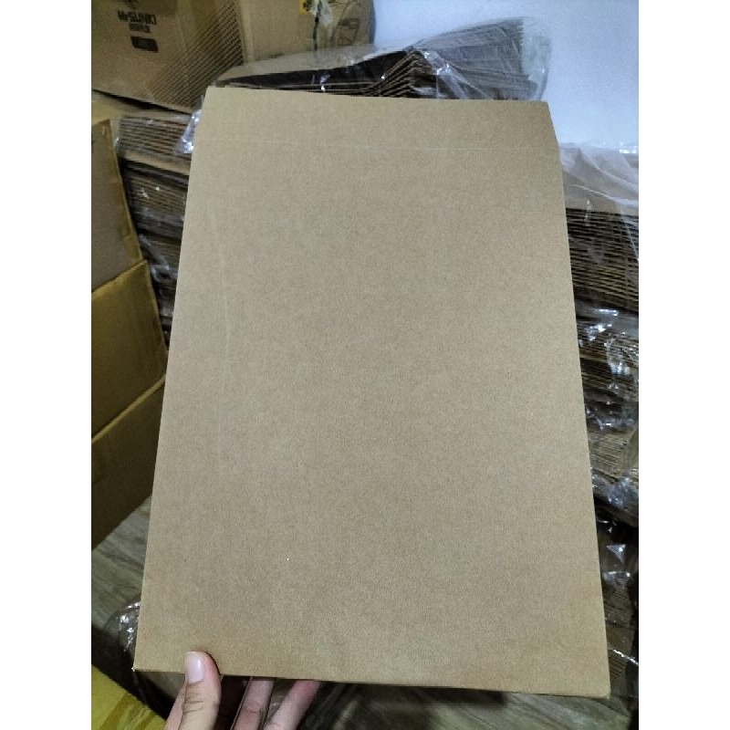 A4 brown envelope with thick krap paper, 5cm bottom (50 pieces ...