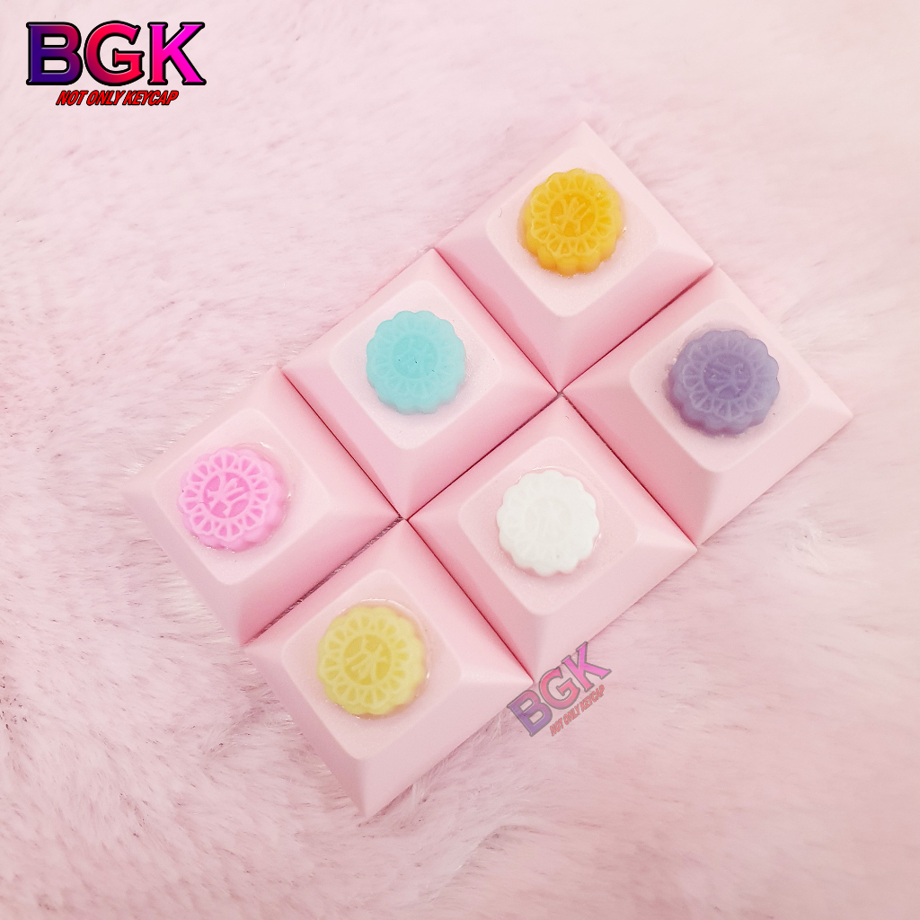Artisan Keycap Odd Super Cute Small Moon Cake Model Mounted to Decorate ...