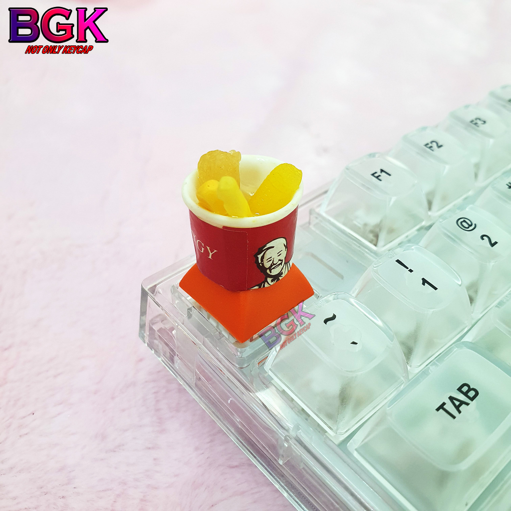 Super Cute Retail Artisan Keycap KFC Chicken Box Keyboard Decoration ...