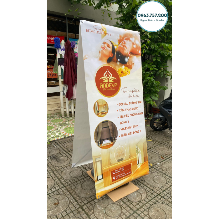 [standee] Standee X windproof, outdoor standee with water pouring base ...