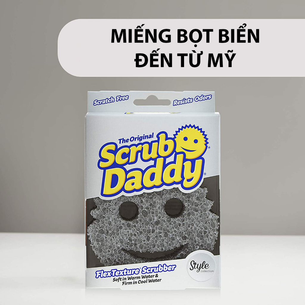 Scrub Daddy Style Collection Multi-Purpose Sponge - Gray | Shopee ...