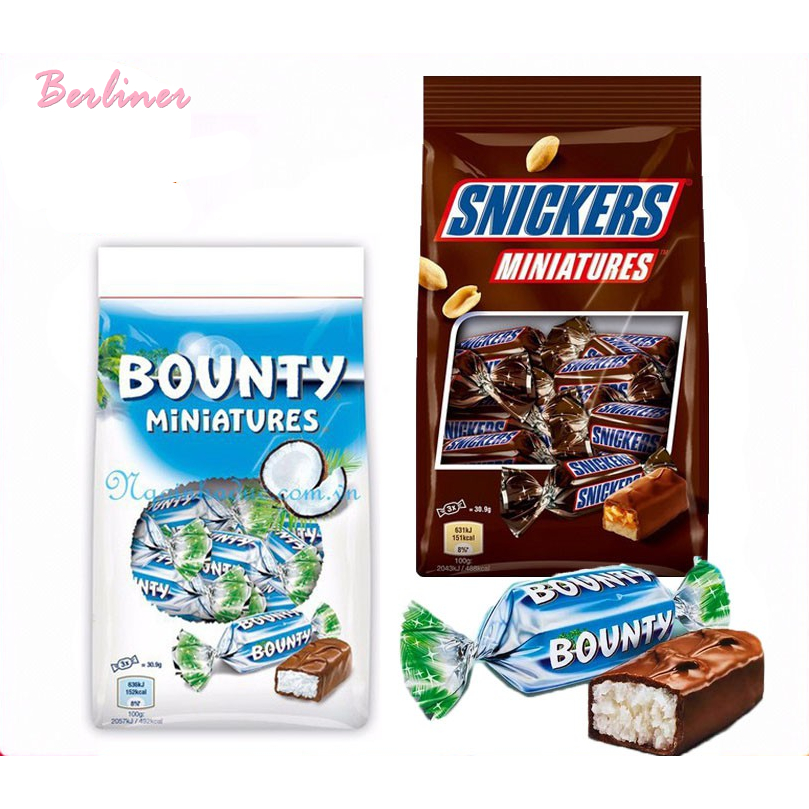Coconut Bounty Chocolate Candy, Snickers - Mars - Germany | Shopee ...