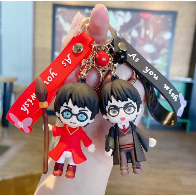 Harry Potter Keychain 2 Colors Red Black Good Quality PVC | Shopee ...