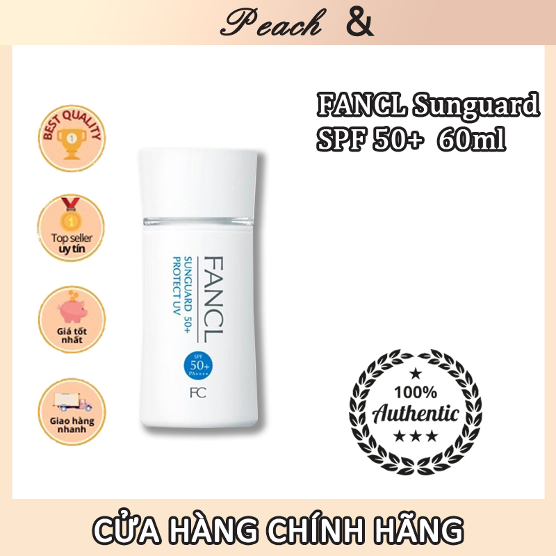 Japanese physical sunscreen FANCL Sunguard 50+ Protect UV PA+ 60ml ...