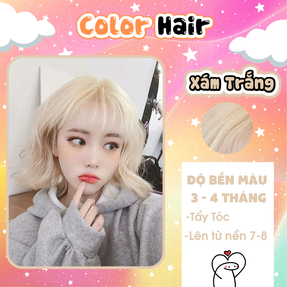 OXY Hair dye, home hair dye in GRAY WHITE, comes with oxygen support ...