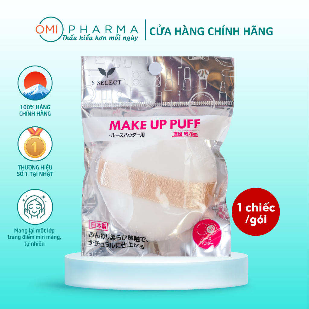Pro Use Powder Puff 70mm S Select Japan (1 Pc/Pack) | Shopee Philippines