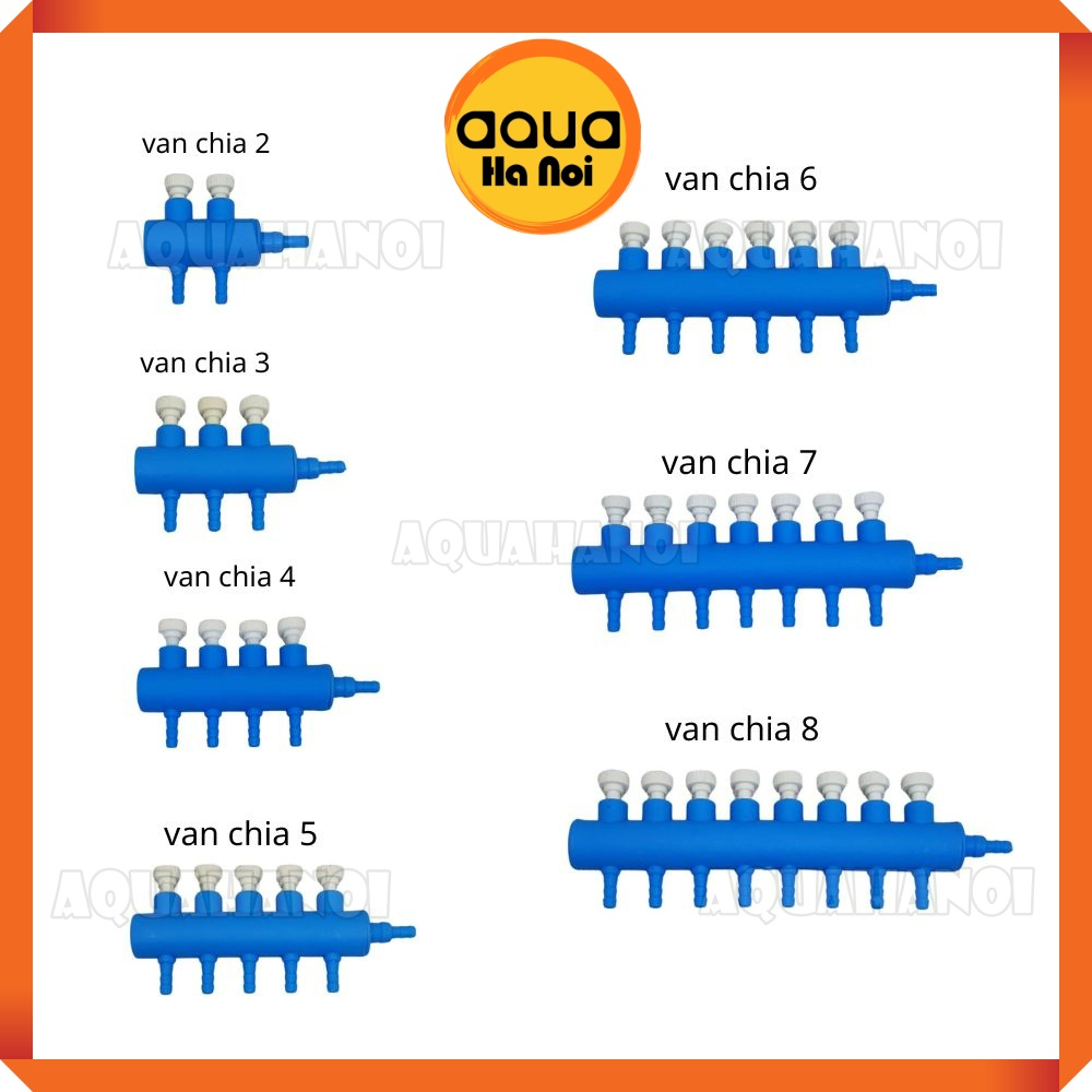 OXY Split valve 2 - 3 - 4 -5 - 6 - 7 - 8 - Oxygen with flow adjustment ...