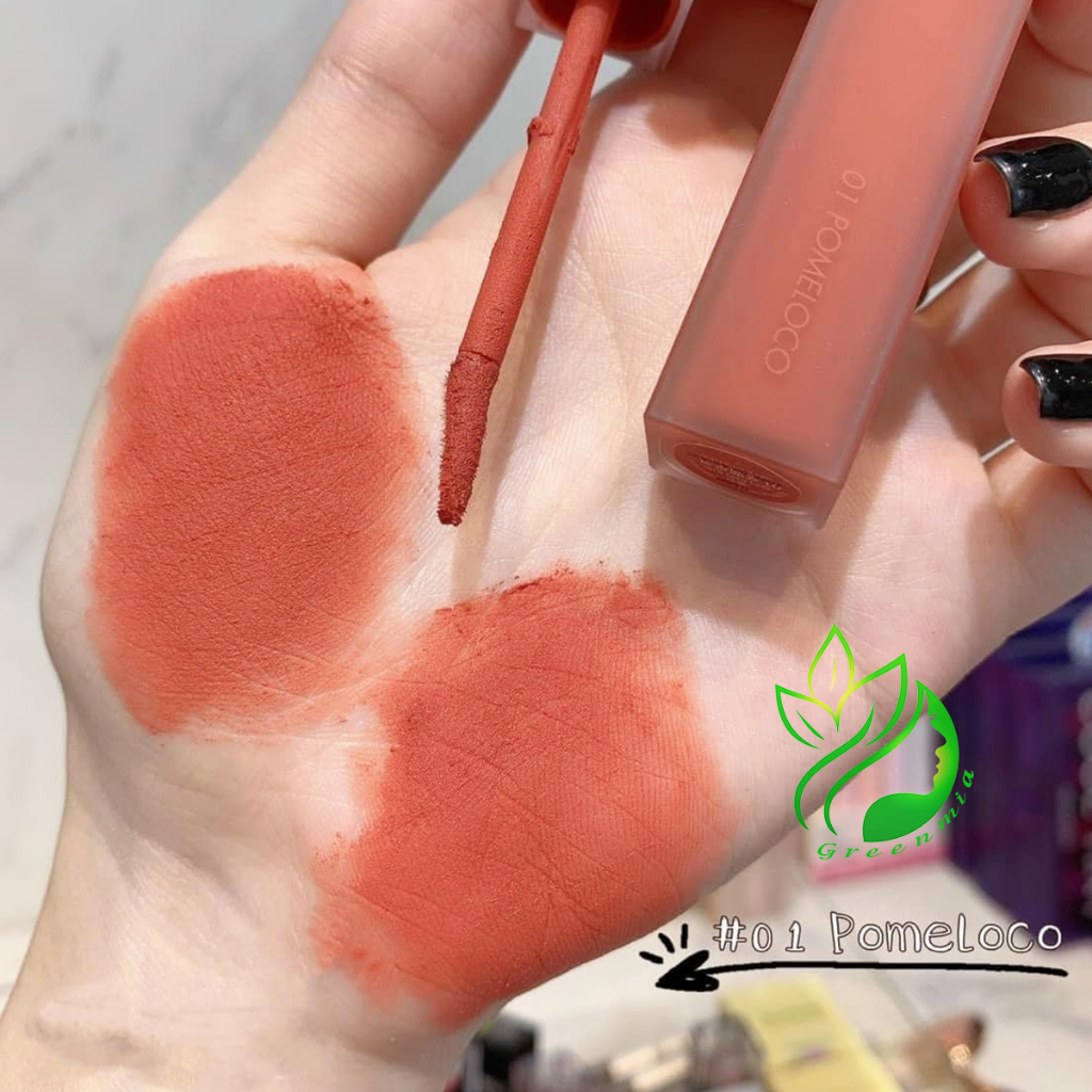 Romand Matte Lipstick Square Shell Blur Fudge Tint Color 01 Pomeloco ...