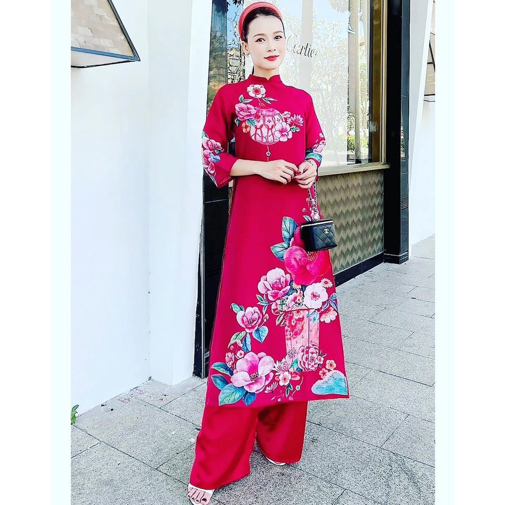 Innovative Ao Dai Silk Brocade Luxury-Ergent | Shopee Philippines