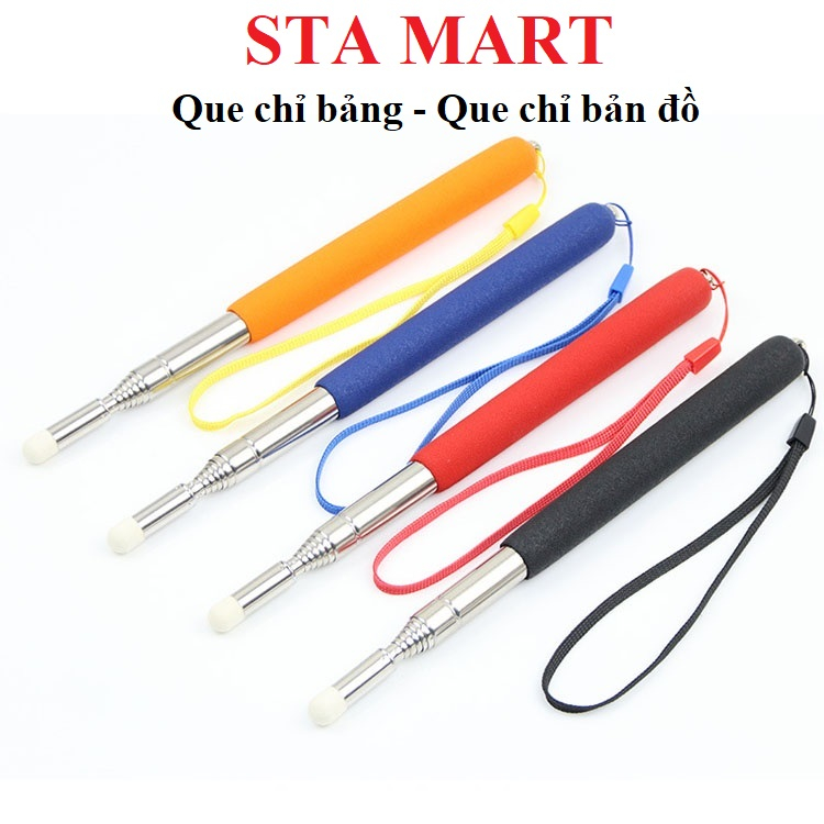 Board pointer - Stainless steel map pointer with strap (1 meter), soft ...