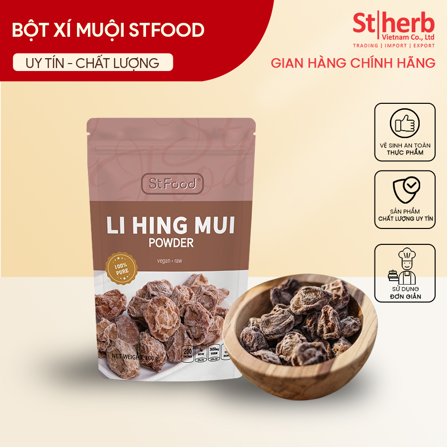 Stfood Brand Xi Muoi Shake Powder Weight 100g (Li Hing Mui Powder 100g ...