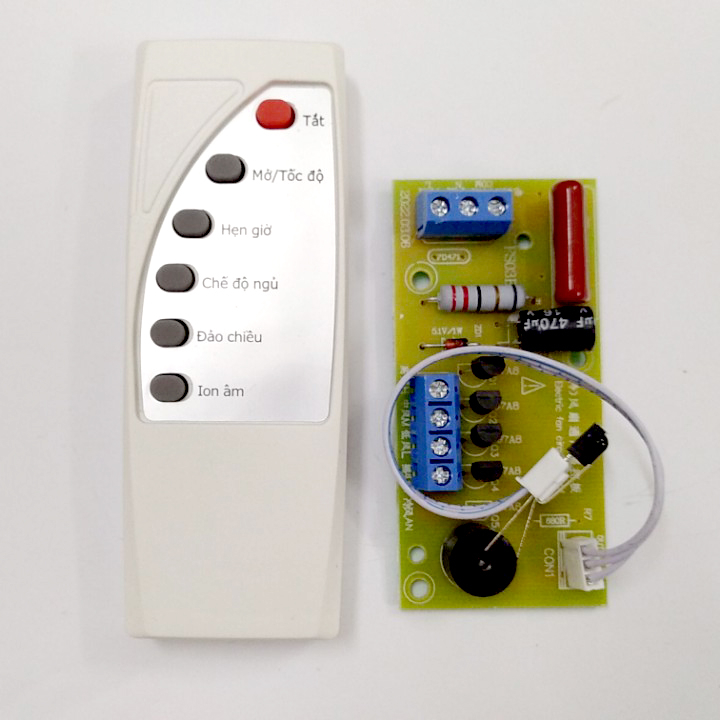 Remote control fan circuit board set Vietnamese version-2022 | Shopee ...