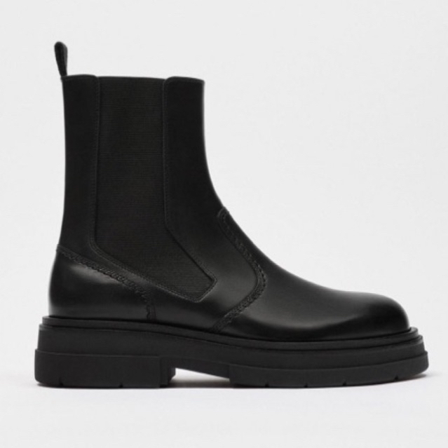 Zara authentic TRACK SOLES men's high-neck boots | Shopee Philippines