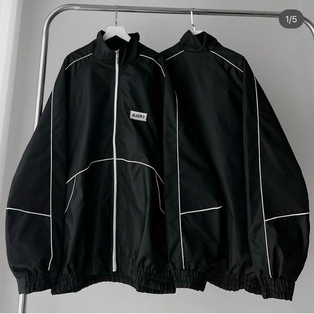 Jacket Parachute Fabric Men And Women 4LUCKY Parachute Fabric 2 Layers ...