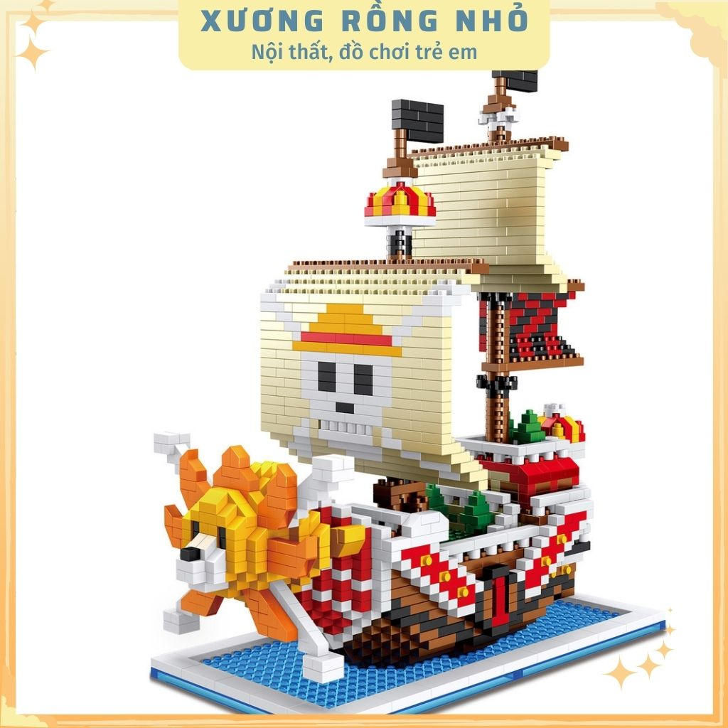 Thousand Sunny Pirate Ship Assembly Toy, One Piece Pirate Island ...