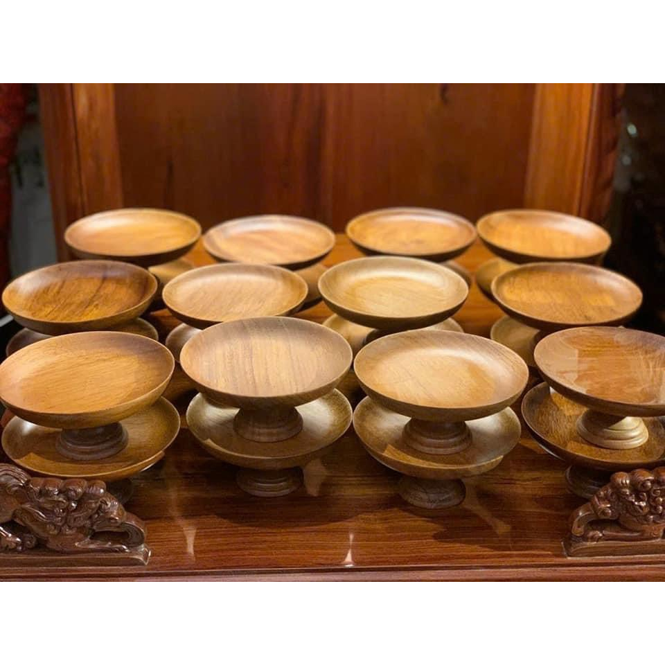 Plate - fruit tray to decorate the ancestral altar - wooden god of ...