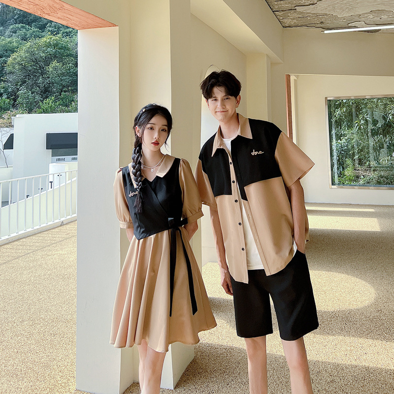 Beautiful men's and women's couple clothes Set of women's dresses and ...