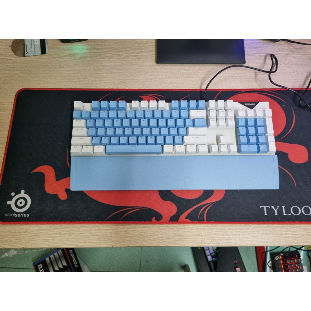 Tomato S220 mechanical keyboard with removable armrest | Shopee Philippines