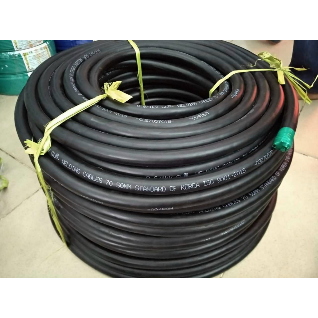 (100% copper core) Welding cable/Korean welding machine wire with copper core 16mm2, 25mm2 for ...