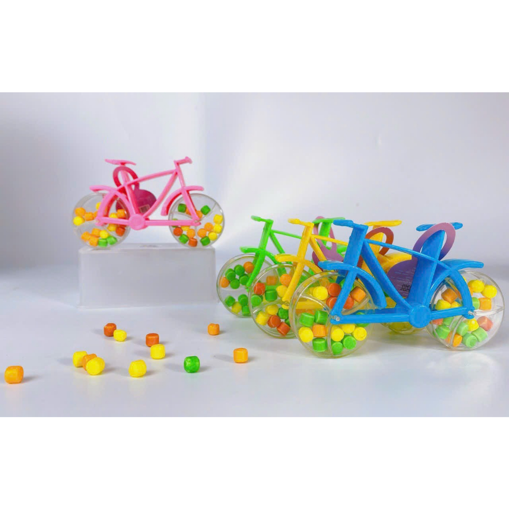 Cute multicolored bicycle-shaped fruit-flavored candy (8g) | Shopee ...
