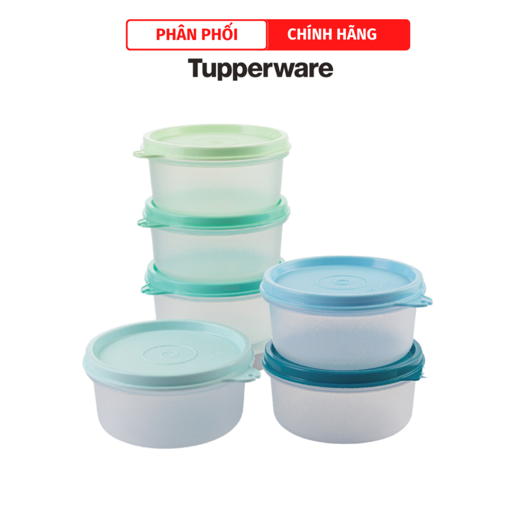Tupperware Small Server box set 200ml (6 boxes) (Random color) | Shopee ...