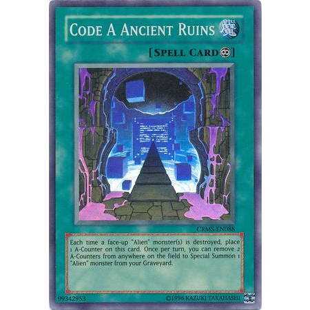 Yugioh - Code A Ancient Ruins Card - CRMS-EN088 - Super Rare Unlimited ...