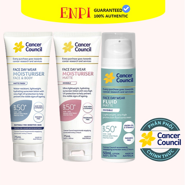 Cancer Council Face Day Wear Invisible SPF 50 + / PA + + + Broad ...