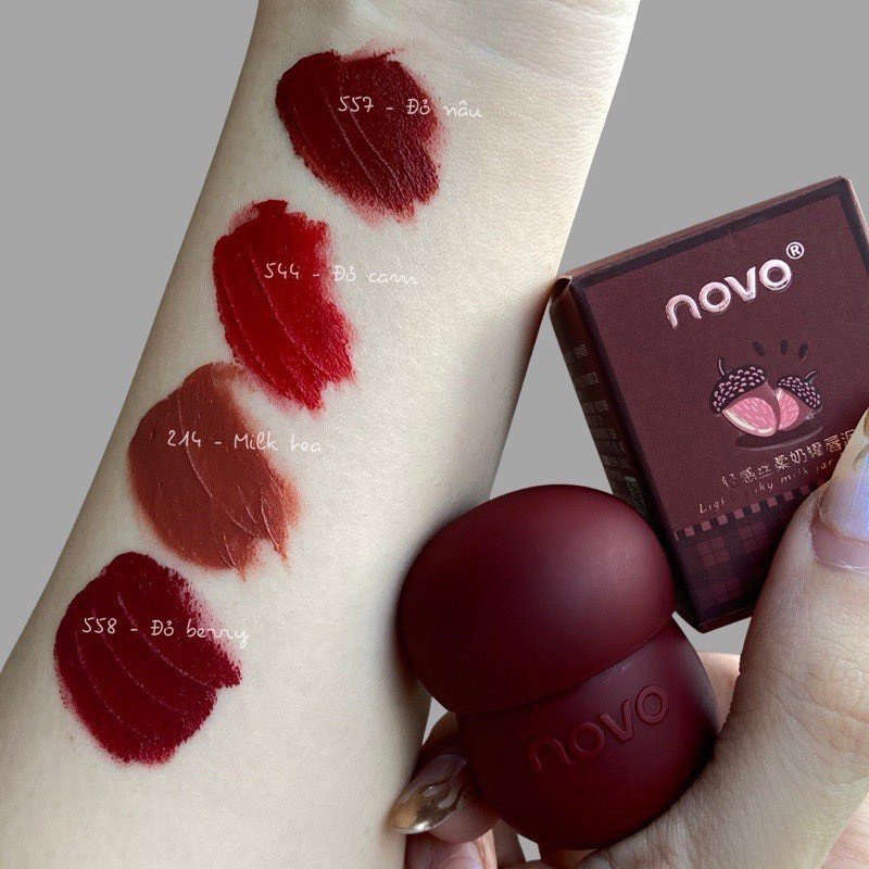 Novo cream lipstick, super smooth, lovely mushroom-shaped cap, perfect ...