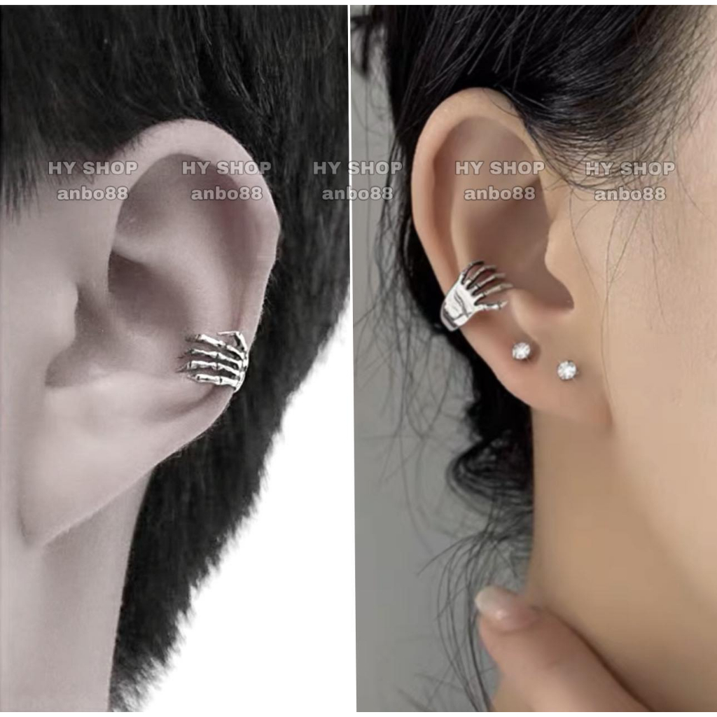 Ear clip without hand-shaped piercing | Shopee Philippines