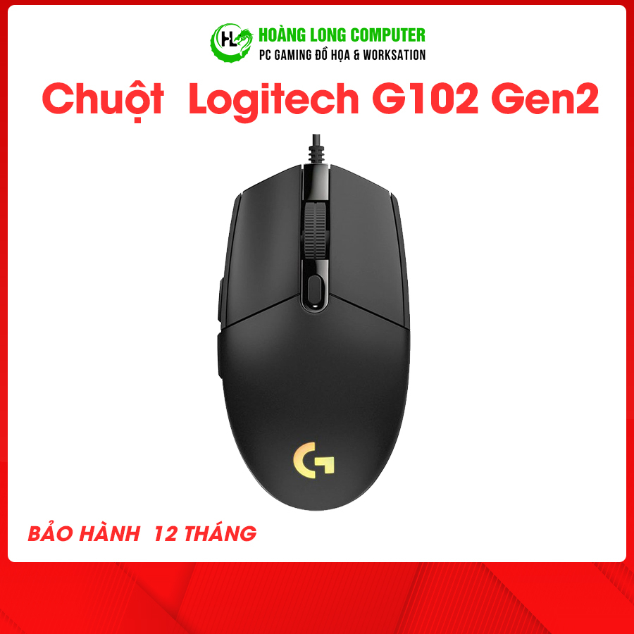Logitech G102 Gen2 Lightsync PC Gaming Mouse - USB/RGB/Huano20M 12 Month Warranty - Hoang Long ...