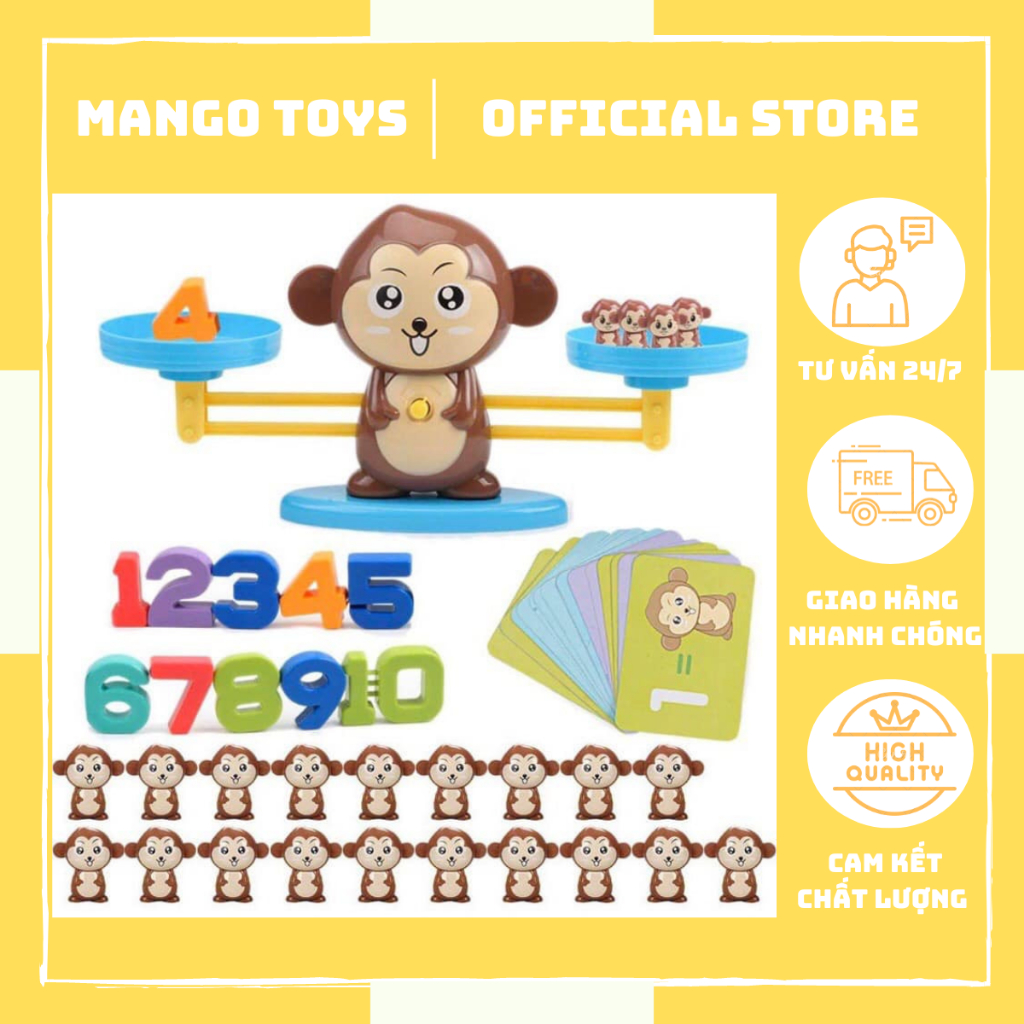 Educational TOY - BALANCE MONKEY SCALE FOR KIDS TO FUN TO LEARNING MATH ...