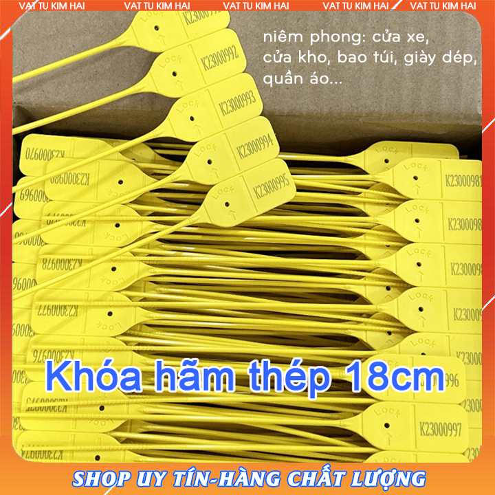 Package of 50 18cm plastic lead clamp locks, serial, sealing trucks ...